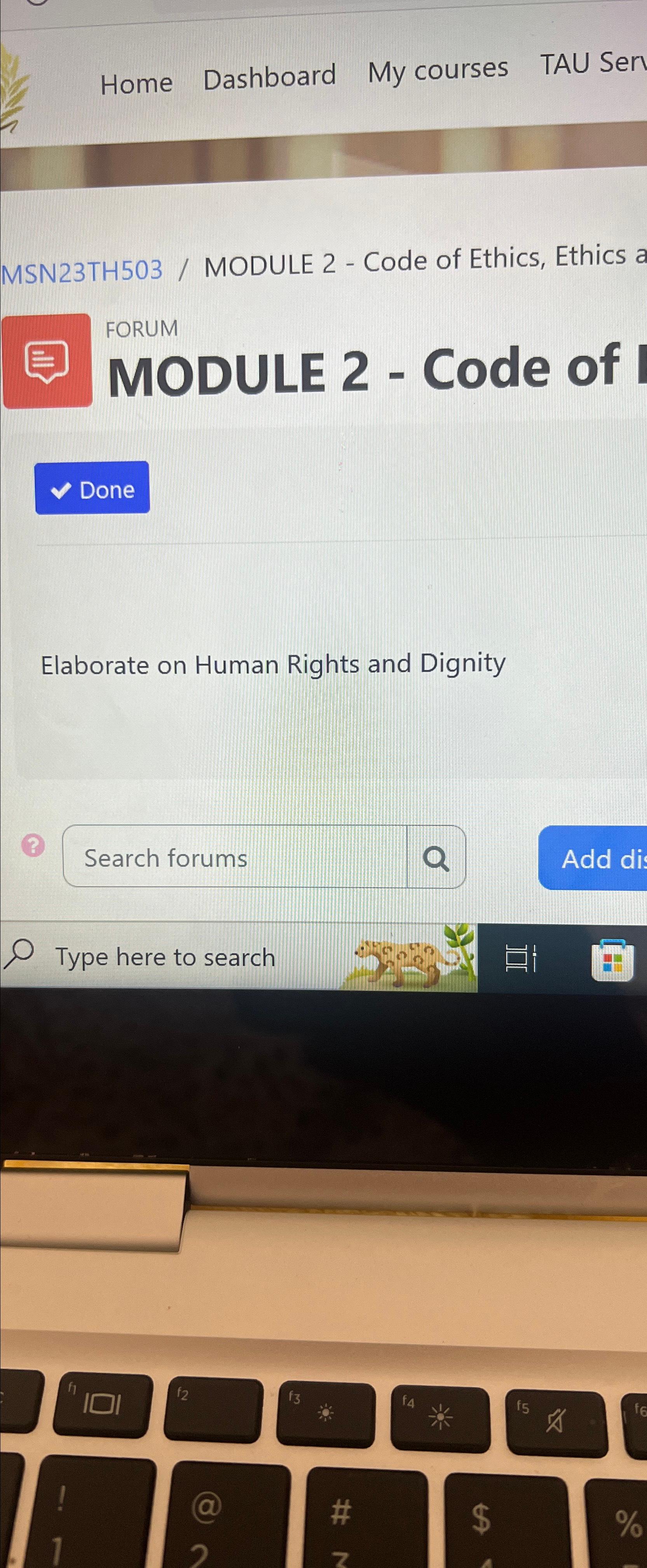 Solved HomeDashboardMy coursesTAU SerMSN23TH503 / ﻿MODULE | Chegg.com