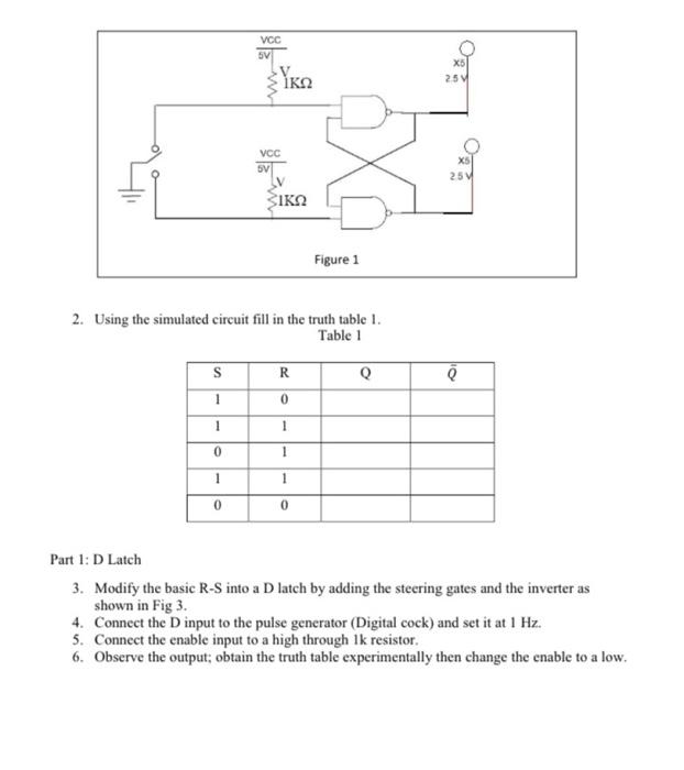 Solved OBJECTIVE: • To become familiar with flip-flops. • To | Chegg.com