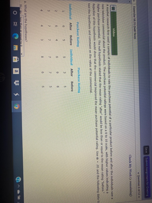 Solved Save Submit Assignment for Grading Question 6 of 12 | Chegg.com