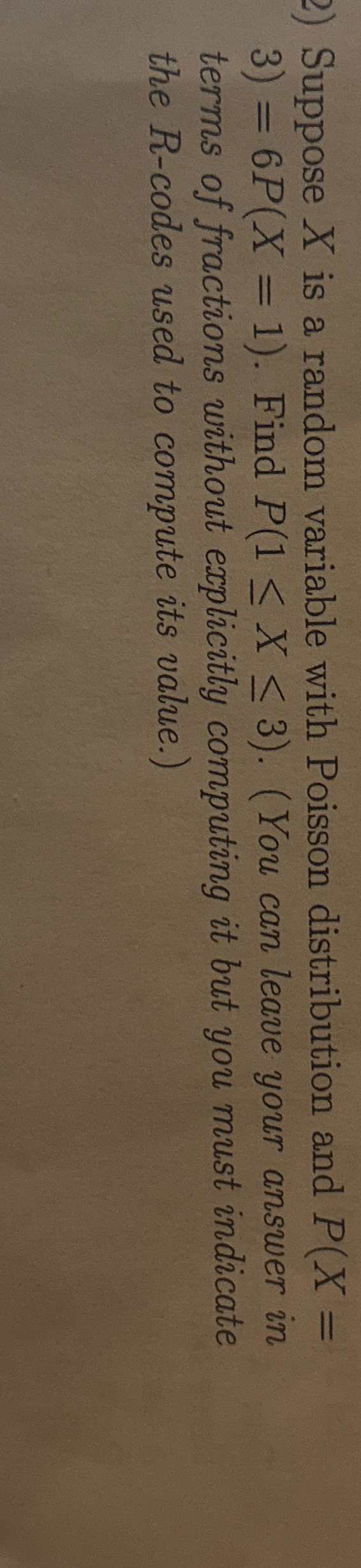 Please explain each step: Suppose x ﻿is a random | Chegg.com