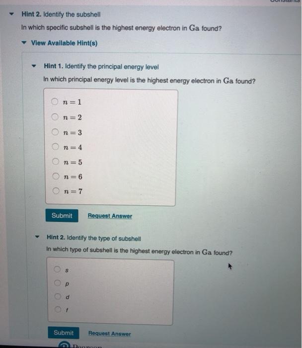 Solved Quantum Numbers and Electron Identification Quantum | Chegg.com