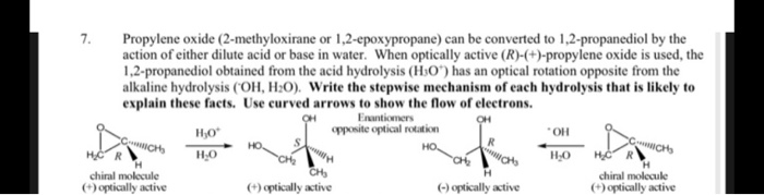 Solved Propylene oxide (2-methyloxirane or 1,2-epoxypropane) | Chegg.com