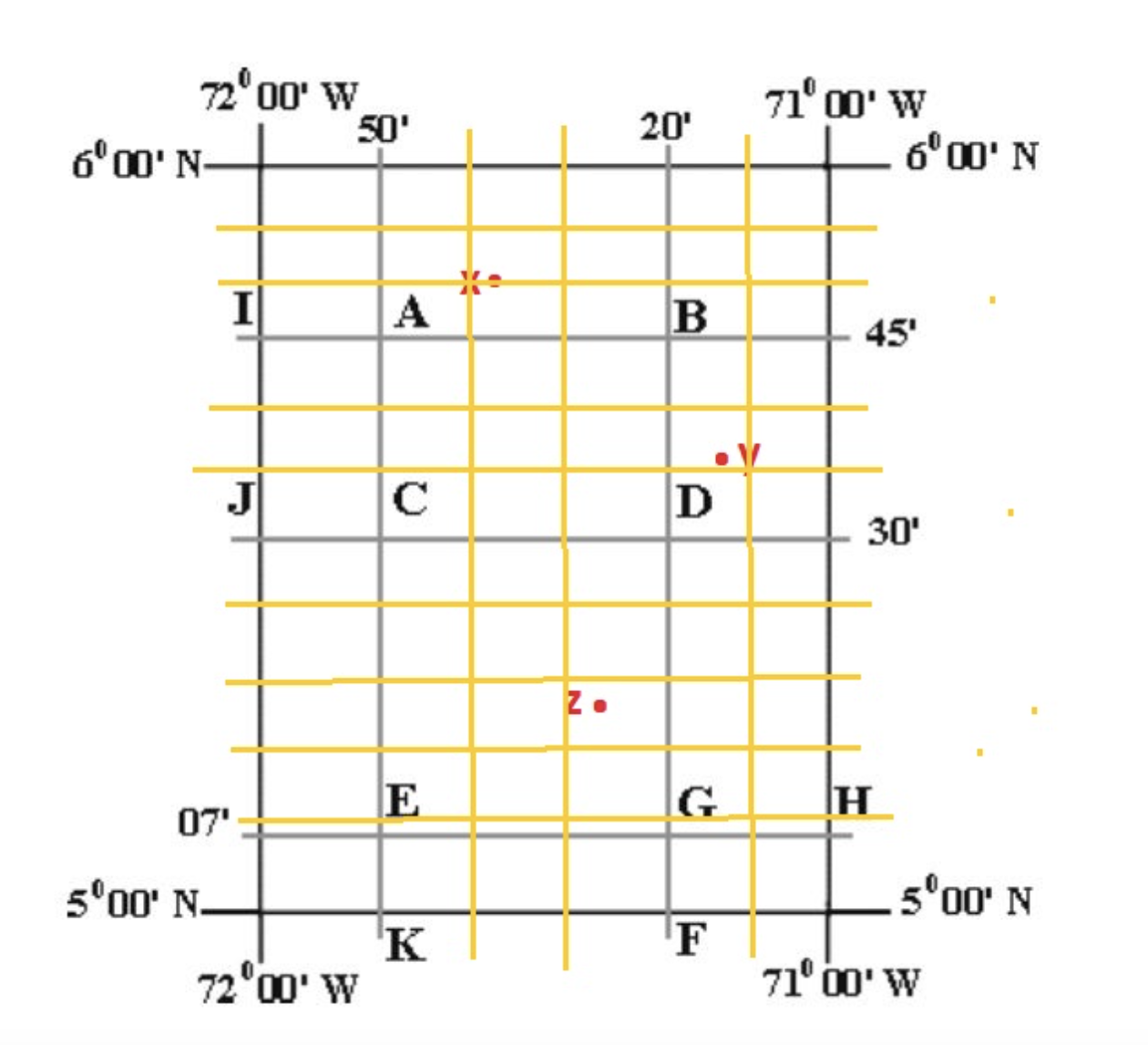 Solved 28) ﻿What is the approximate latitude and longitude | Chegg.com