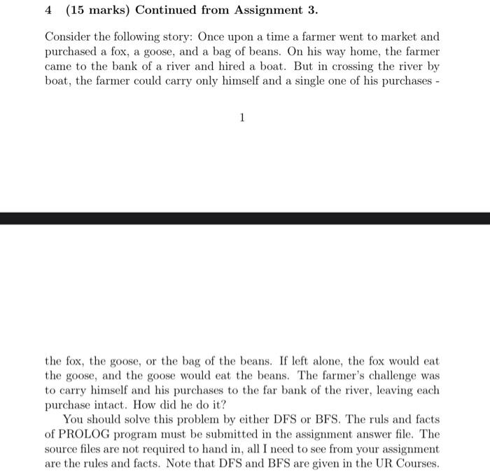 Solved 4 15 Marks Continued From Assignment 3 Consider 2582