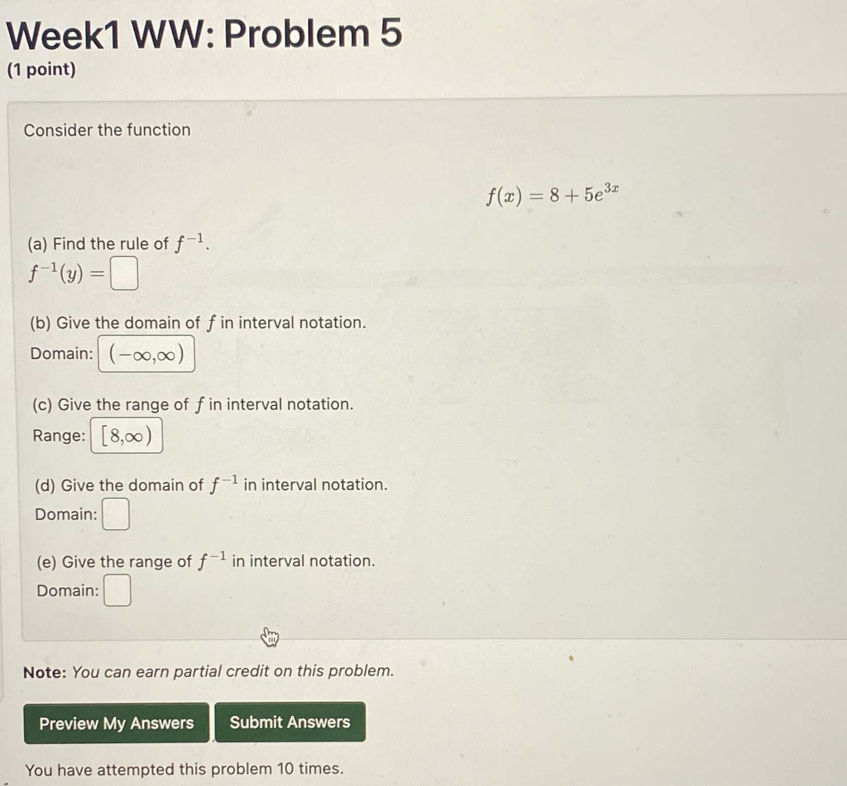 Solved Week1 ﻿WW: Problem 5(1 ﻿point)Consider the | Chegg.com
