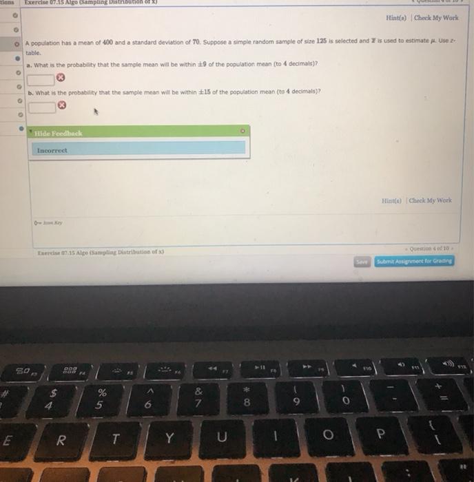 Solved Exercise 07.15 Algo Sampling Distribution of Hint(o) | Chegg.com