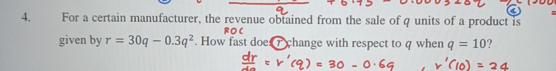Solved For a certain manufacturer, the revenue obtained from | Chegg.com