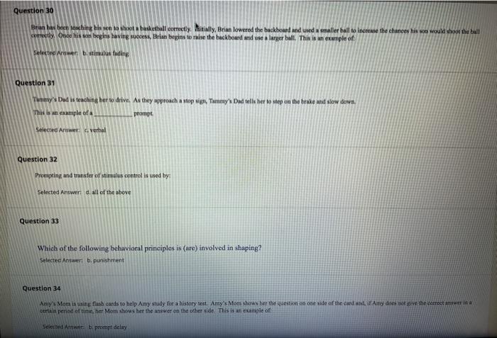 Solved Question 30 Bran has been fasching his son to shoot | Chegg.com