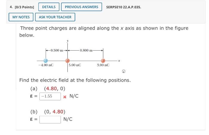 Solved 4. [0/3 Points) DETAILS PREVIOUS ANSWERS SERPSE10 | Chegg.com Solved 4. [0/3 Points) DETAILS PREVIOUS ANSWERS SERPSE10 | Chegg.com