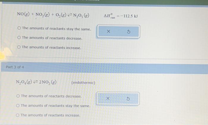 Solved Predict the effect of decreasing the femperature on | Chegg.com