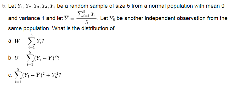 Solved Let Y_(1),Y_(2),Y_(3),Y_(4),Y_(5) be a random sample | Chegg.com Solved Let Y_(1),Y_(2),Y_(3),Y_(4),Y_(5) be a random sample | Chegg.com