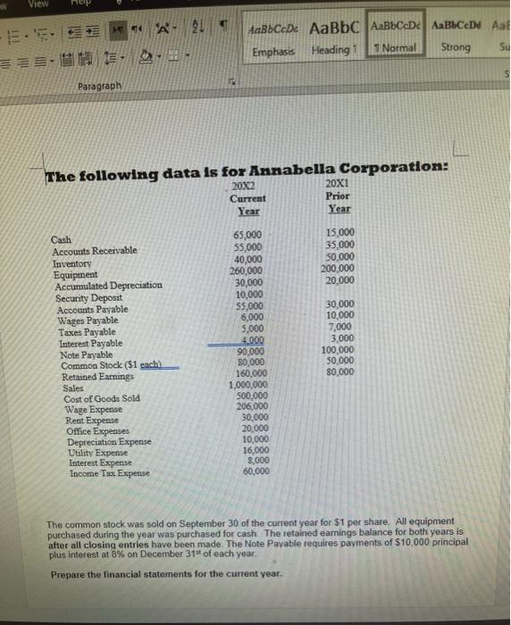 Solved Prepare T Accounts, Income Statement, Balance Sheet, | Chegg.com