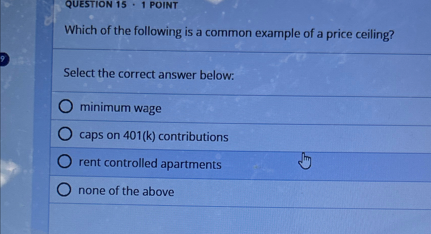 Solved QUESTION 15 - 1 ﻿POINTWhich of the following is a | Chegg.com