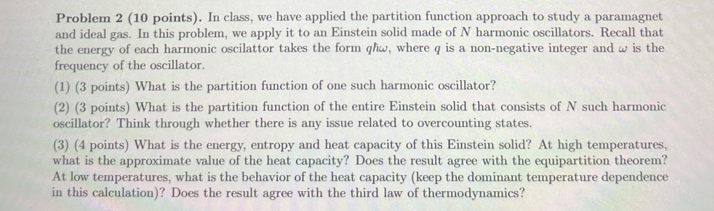 Solved Problem 2 (10 ﻿points). ﻿In class, we have applied | Chegg.com