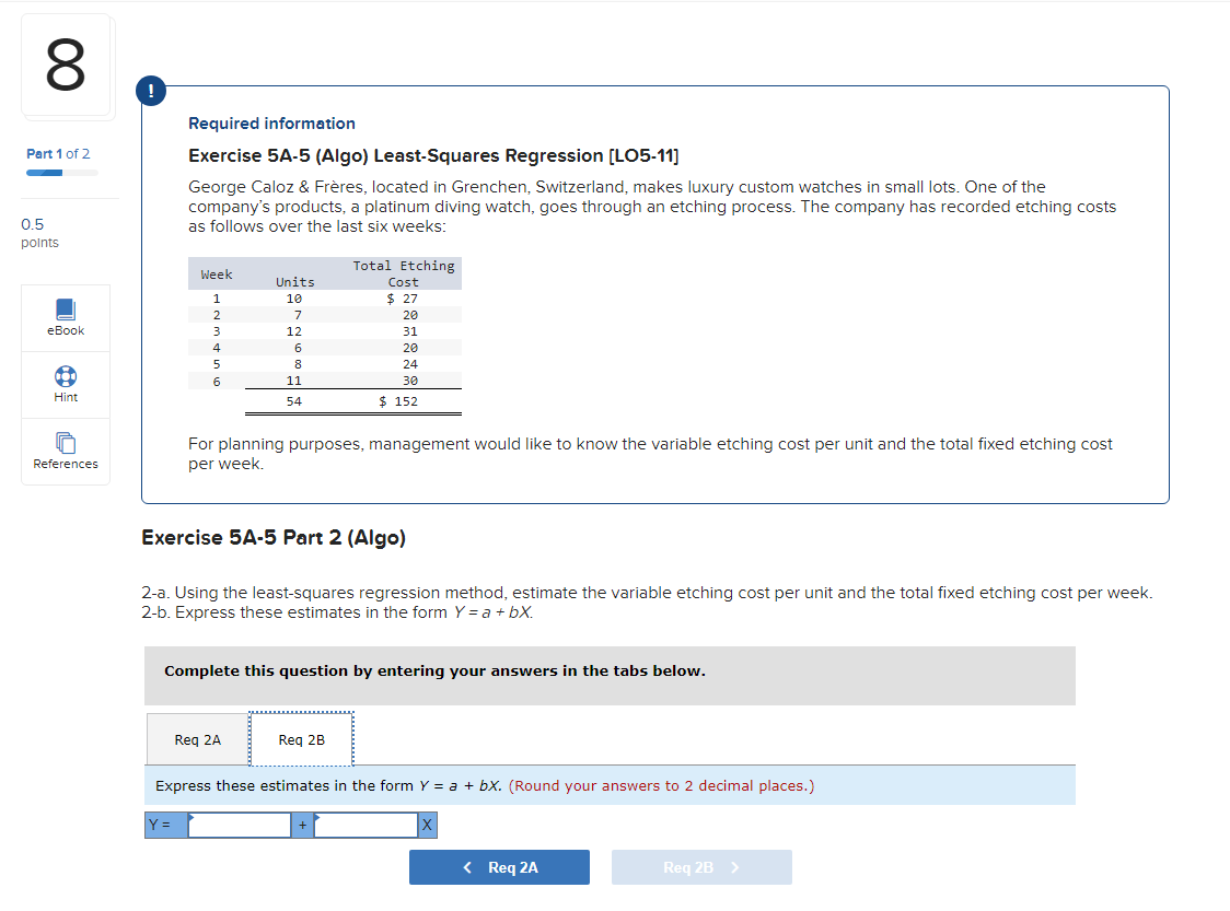 Solved !Required informationExercise 5A-5 (Algo) | Chegg.com