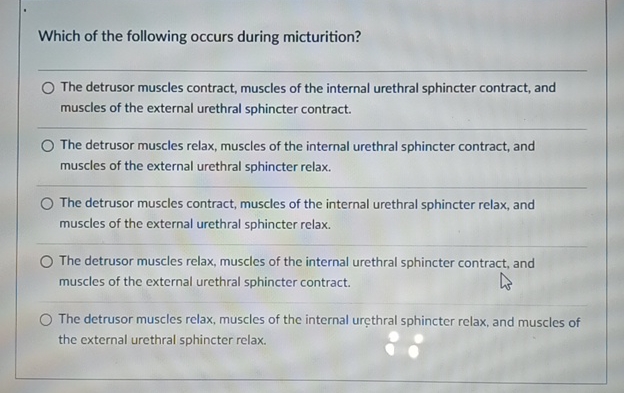 Solved Which of the following occurs during | Chegg.com
