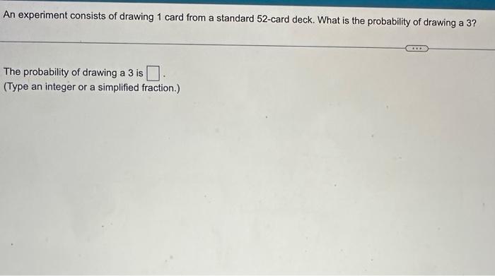 Solved An experiment consists of drawing 1 card from a | Chegg.com