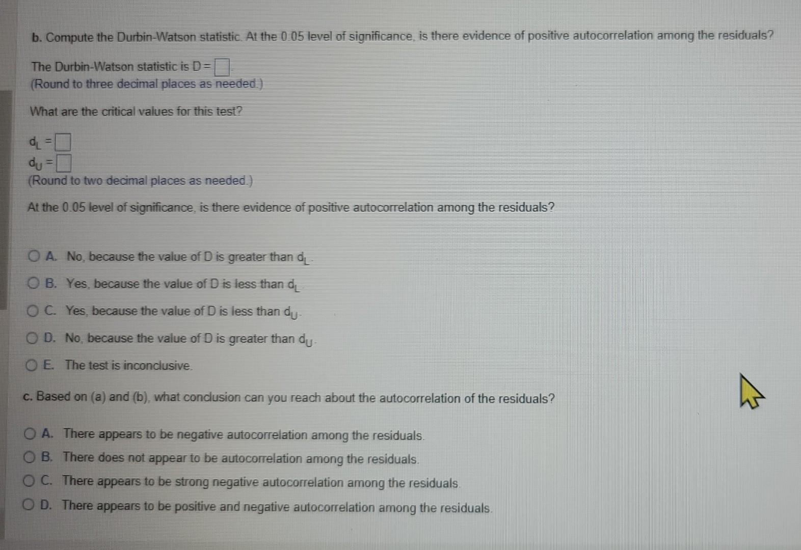 Solved \begin{tabular}{|r|r|} \hline Time_Period & Residual | Chegg.com