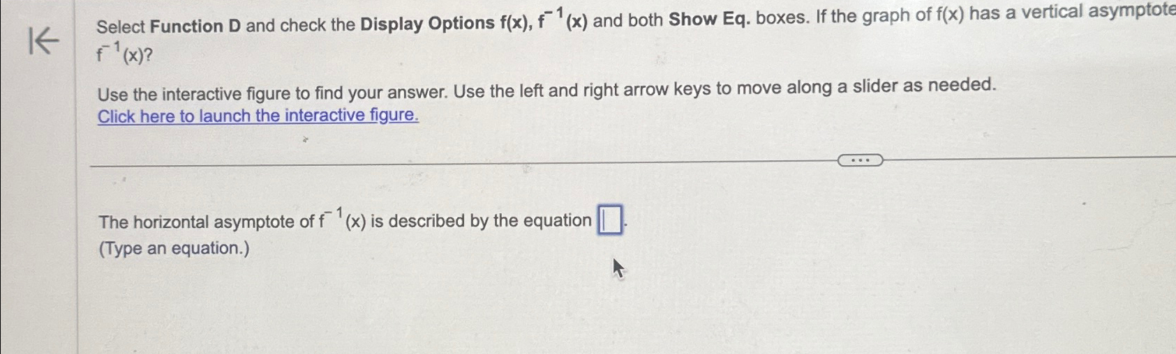 Solved Select Function D and check the Display Options | Chegg.com