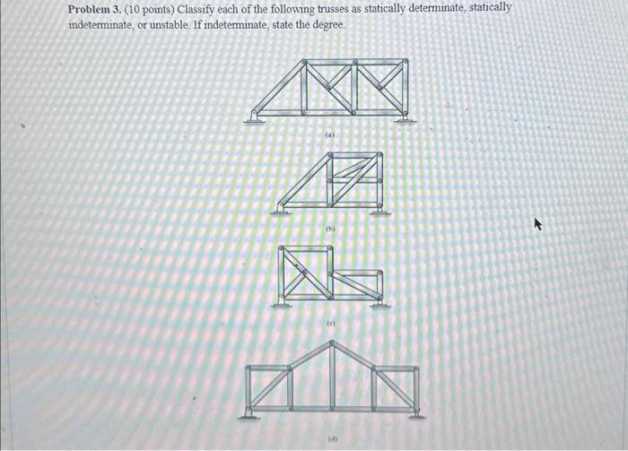 Solved Problem 3. (10 points) Classify each of the following | Chegg.com
