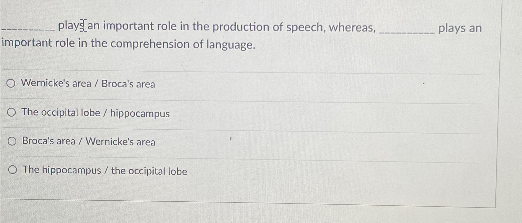 Solved playsan important role in the production of speech, | Chegg.com