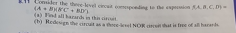 Solved 11 ﻿Consider the three-level circuit corresponding to | Chegg.com