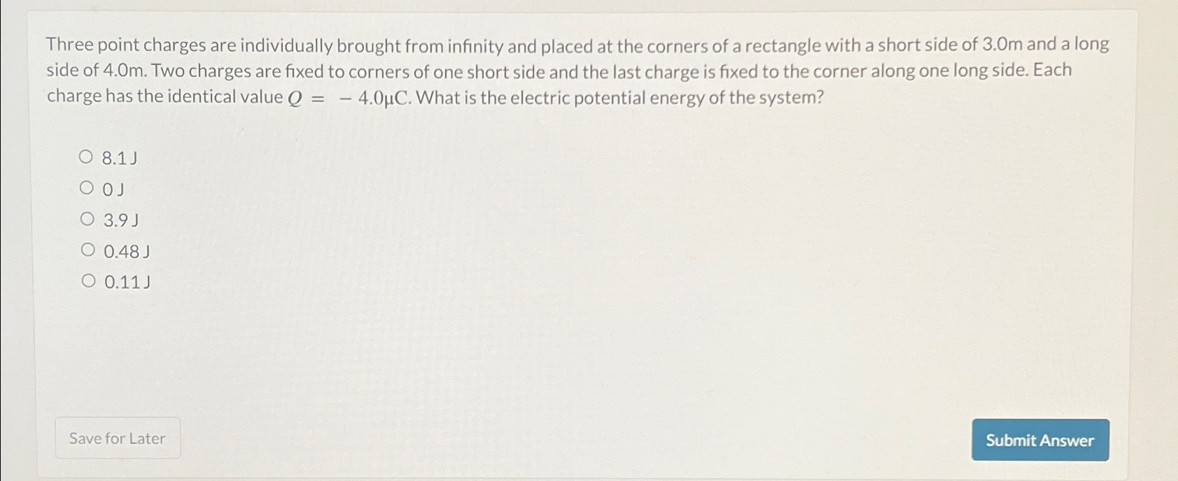 Solved Three point charges are individually brought from | Chegg.com