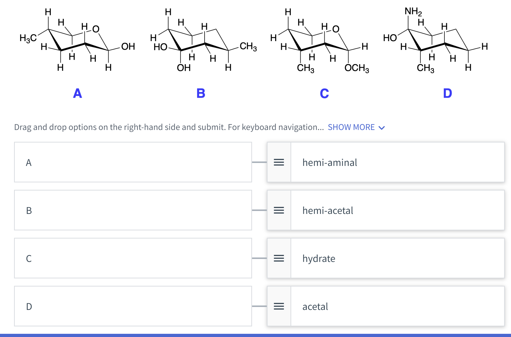 Solved Match the following structures to the functional | Chegg.com