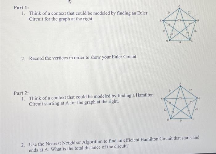 Solved Part 1 1 Think Of A Context That Could Be Modeled 2844