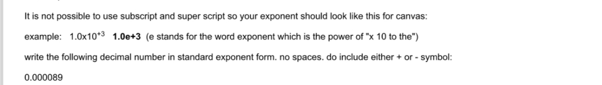 Solved It is not possible to use subscript and super script | Chegg.com