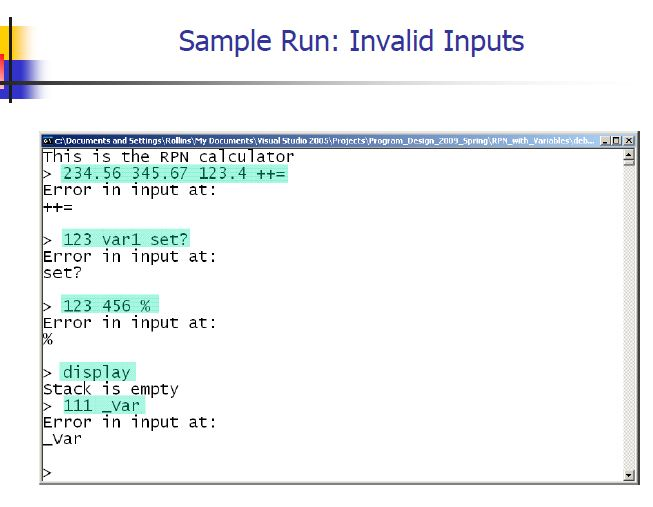 Solved HI I am building a RPN calculator I have the RPN | Chegg.com
