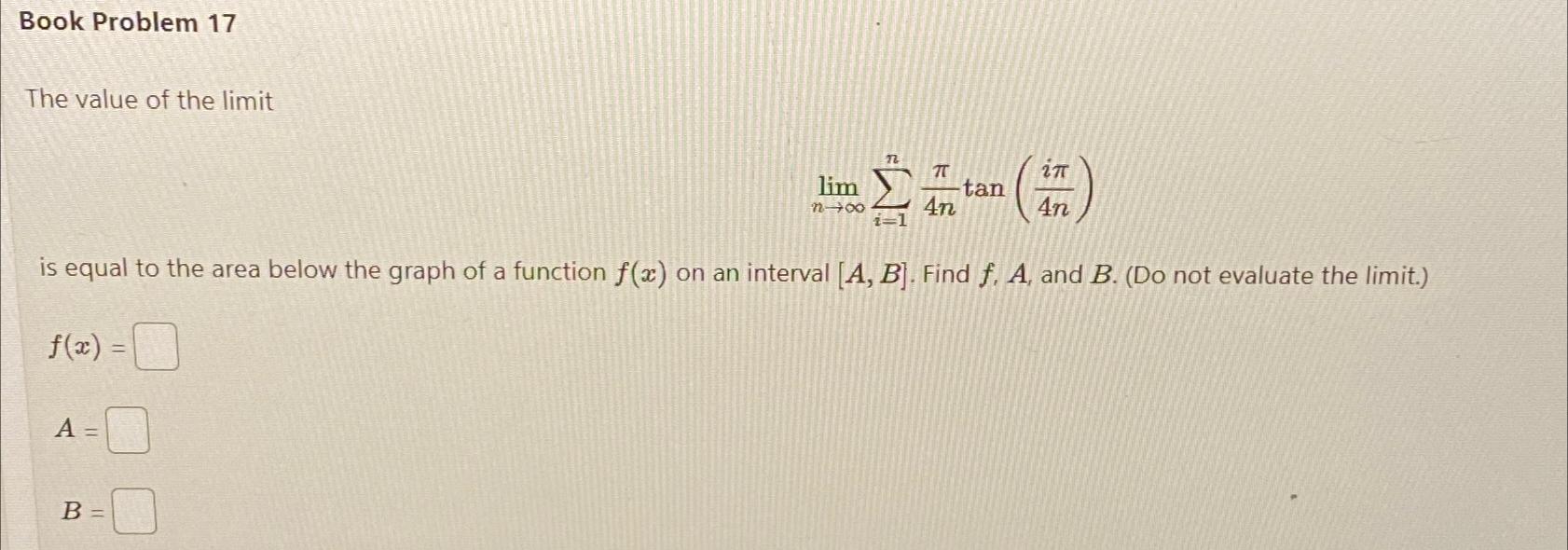 Solved Book Problem 17\\nThe value of the | Chegg.com