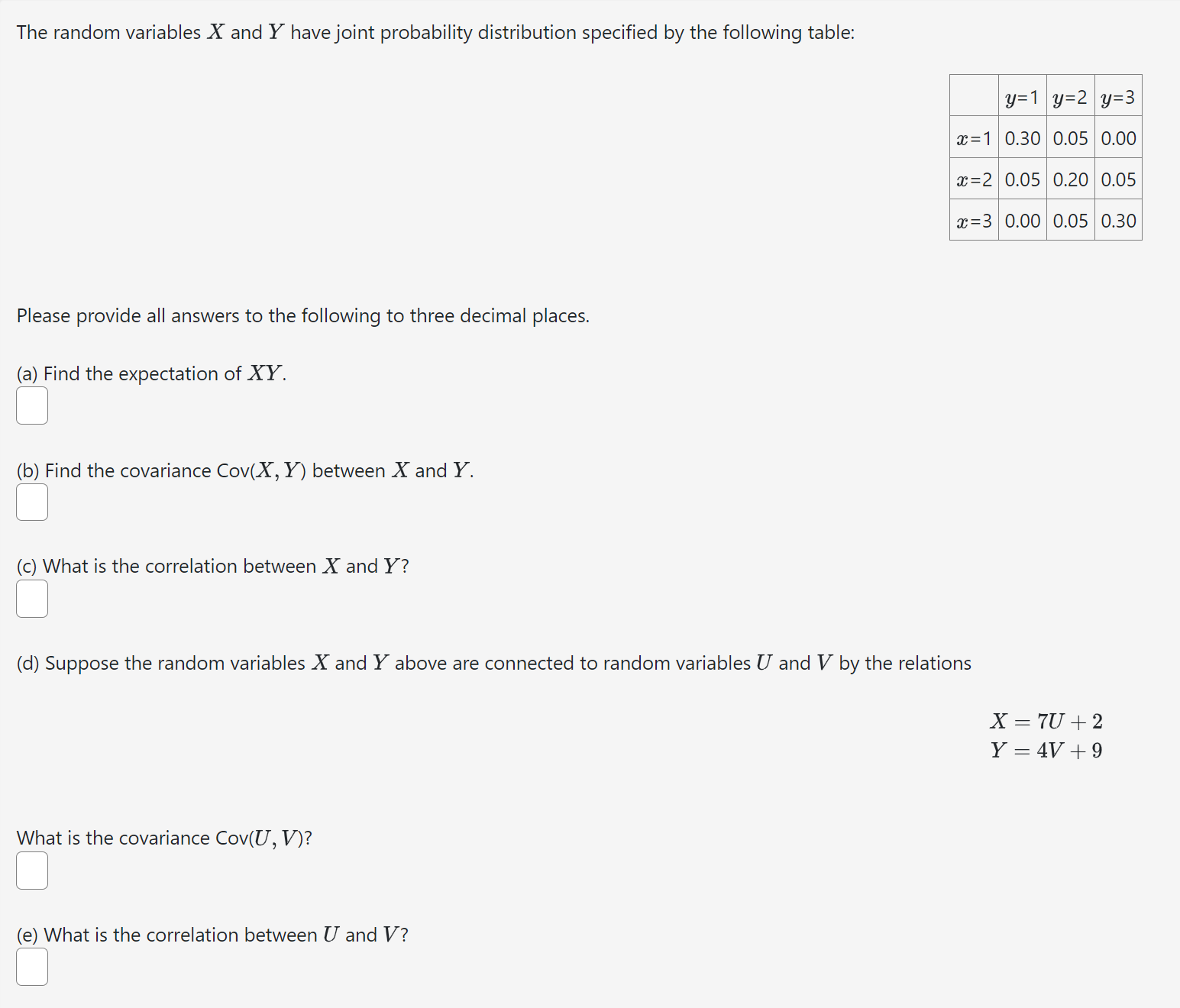 Solved The random variables x ﻿and Y ﻿have joint probability | Chegg.com