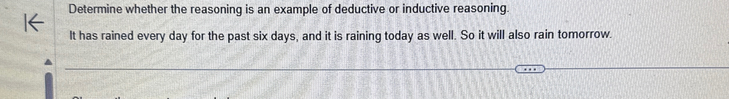 Determine whether the reasoning is an example of | Chegg.com