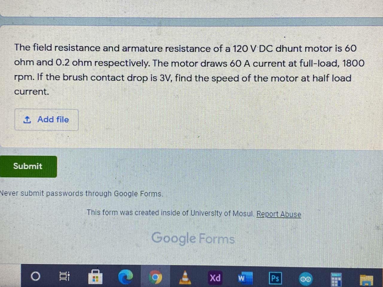 Solved The field resistance and armature resistance of a 120 | Chegg.com