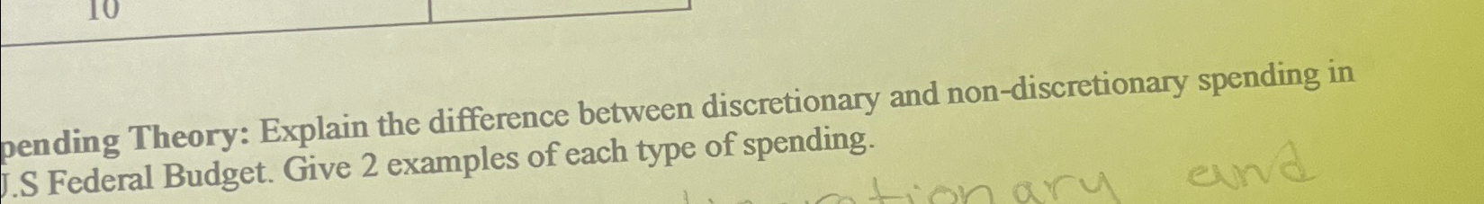 Solved Government spending Theory: Explain the difference | Chegg.com