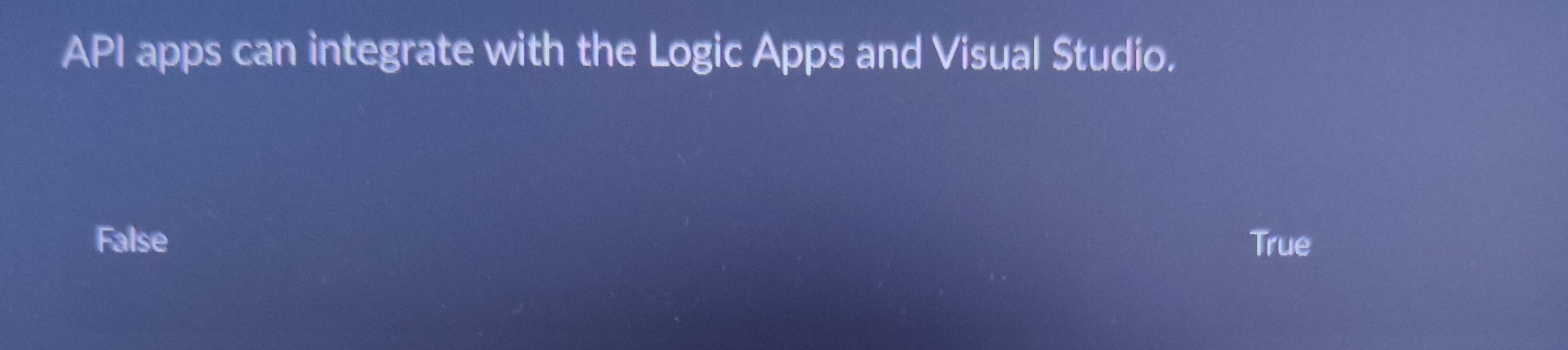 Solved API apps can integrate with the Logic Apps and Visual | Chegg.com