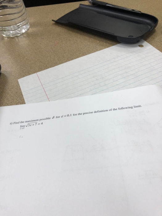 Solved for e=0.1 for the precise definition of the following | Chegg.com