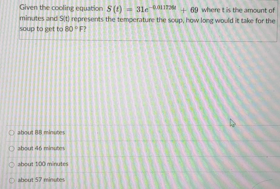 Solved A body of temperature 80° F is placed in a room at | Chegg.com