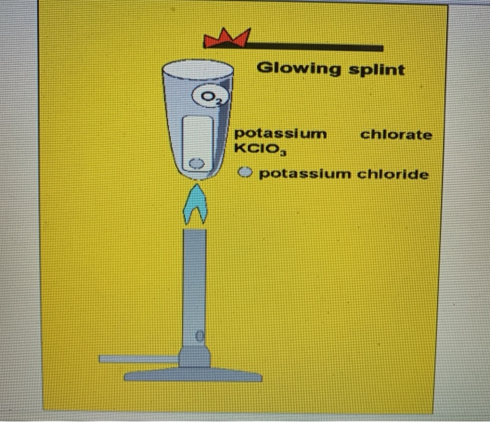 Solved Procedure 7 Don't drop the burning splint into the | Chegg.com