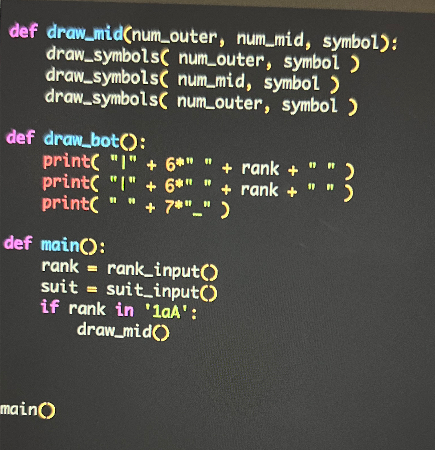 Solved Check the errors on this code and add 9 ﻿if statments | Chegg.com