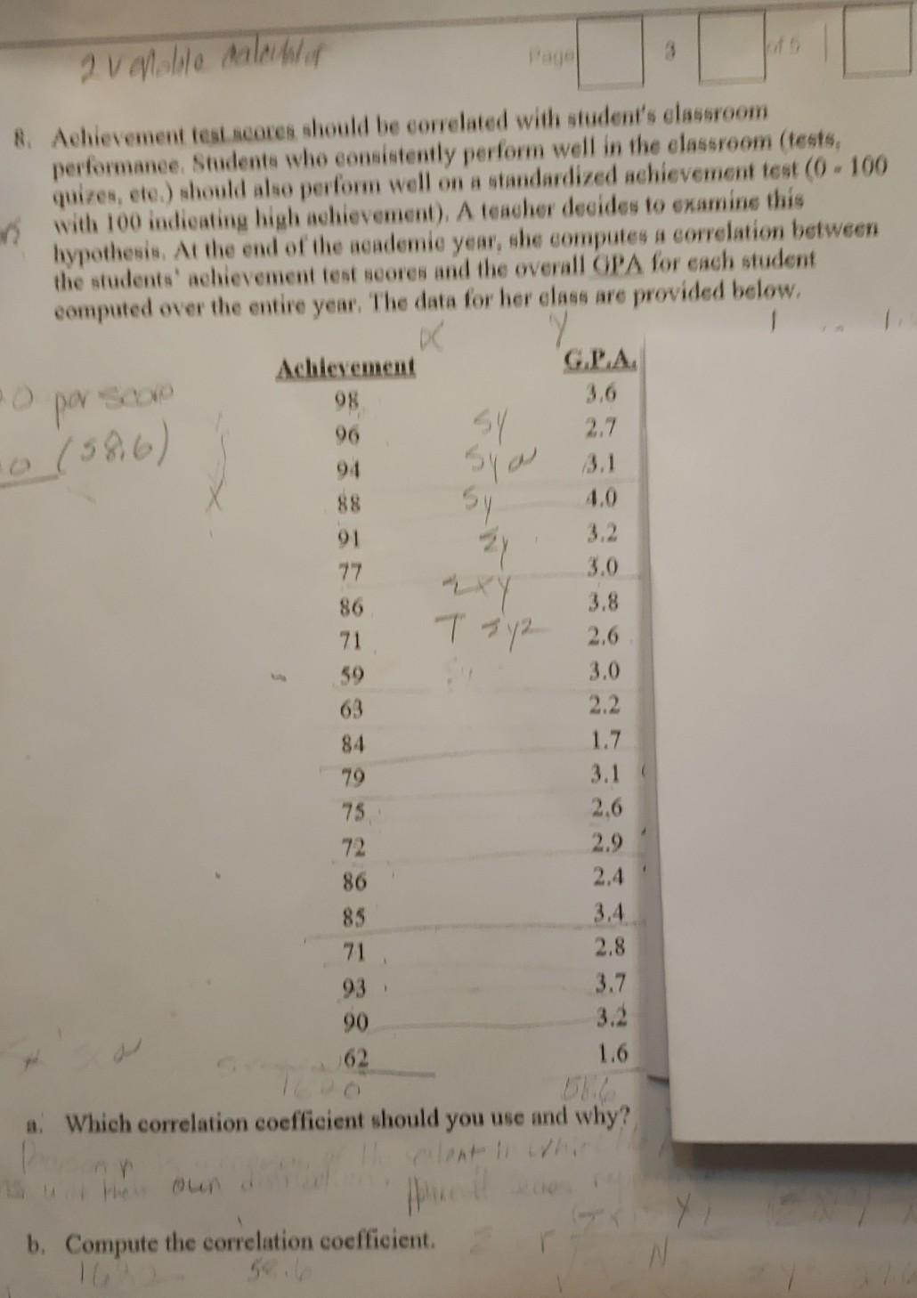 Solved 1 3 avanolle malamir por scoo 0 (586) sia 8. | Chegg.com