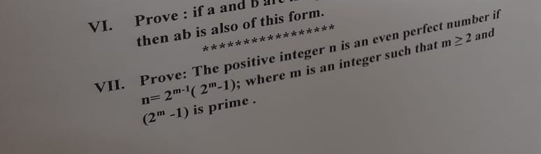 Solved ********************************VII. Prove: The | Chegg.com