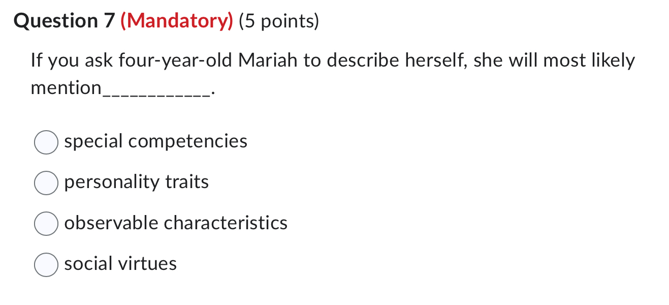 Solved Question 7 (Mandatory) (5 ﻿points)If you ask | Chegg.com