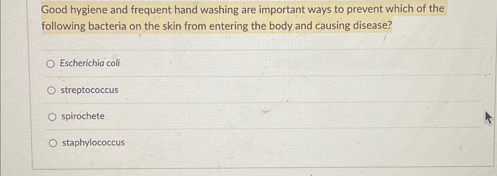 Solved Good hygiene and frequent hand washing are important | Chegg.com