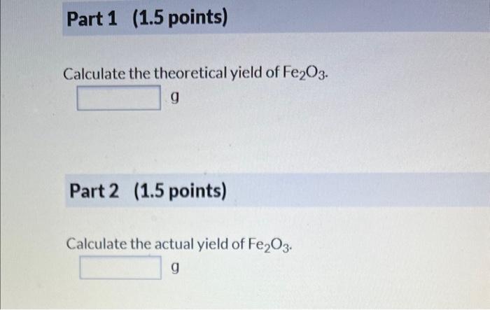 Solved 0.600 g of Fe3O4 reacts with excess O2 to give Fe2O3 | Chegg.com