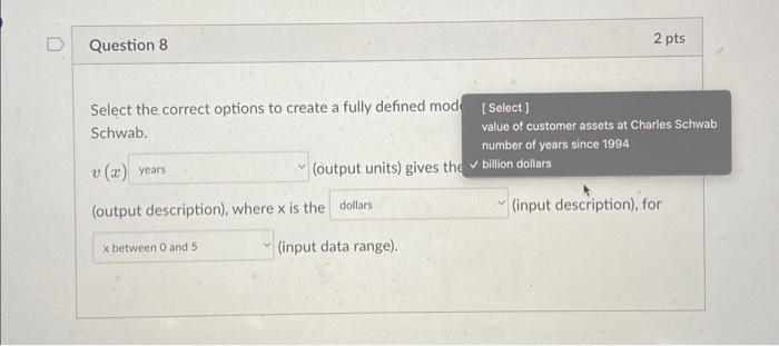 Solved Select the correct options to create a fully defined | Chegg.com