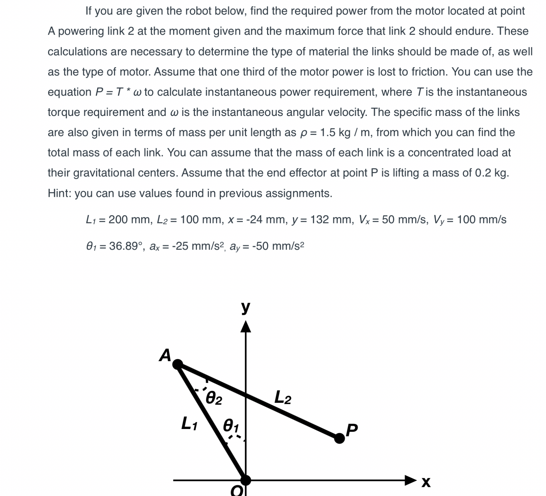 Solved by an EXPERT If you are given the robot below, find the required | Chegg.com