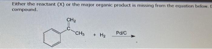 Solved Draw the structure of the major organic product of | Chegg.com