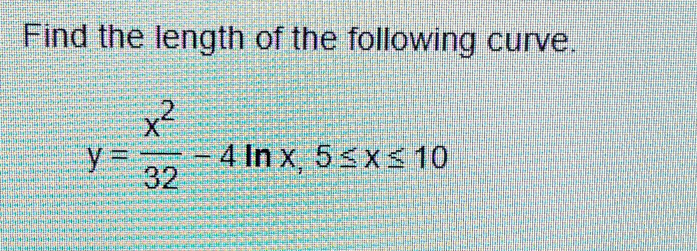 Solved Find the length of the following | Chegg.com